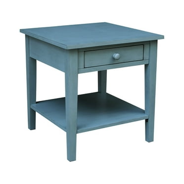 International Concepts Solid Wood Solano End Table Unfinished - Walmart.com