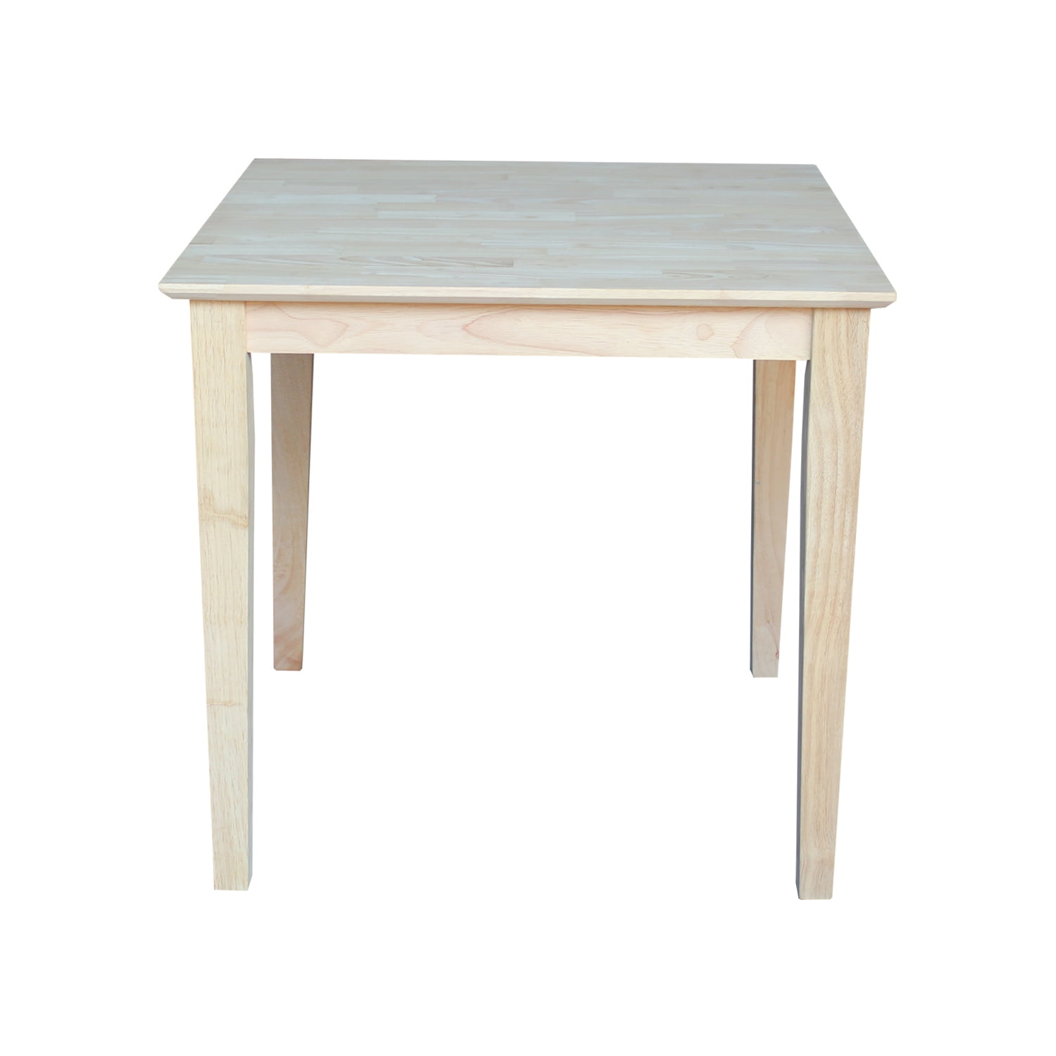International Concepts Solid Wood Top Table with Shaker Legs ...