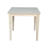 International Concepts Solid Wood Top Table with Shaker Legs ...