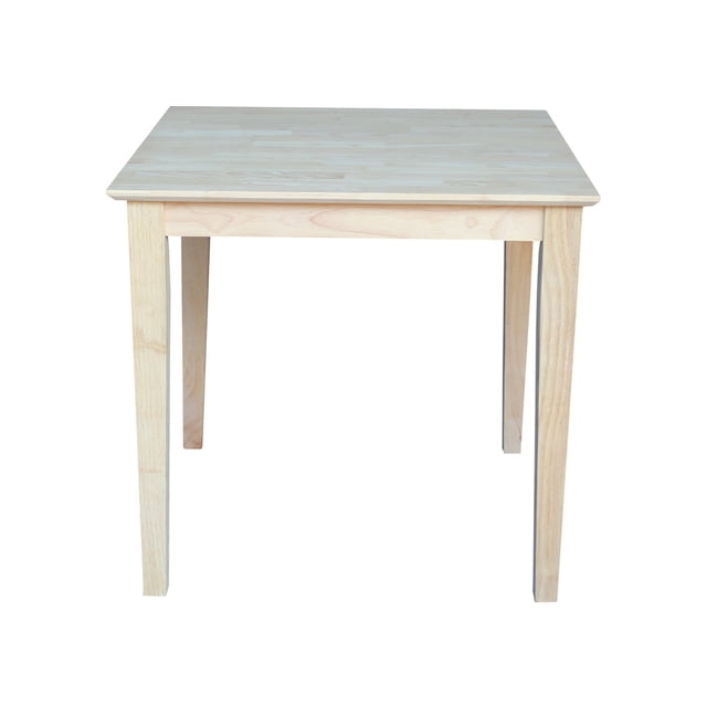 International Concepts Solid Wood Top Table with Shaker Legs ...