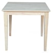 Solid Wood 30 inch Square Dining Table in White - Walmart.com