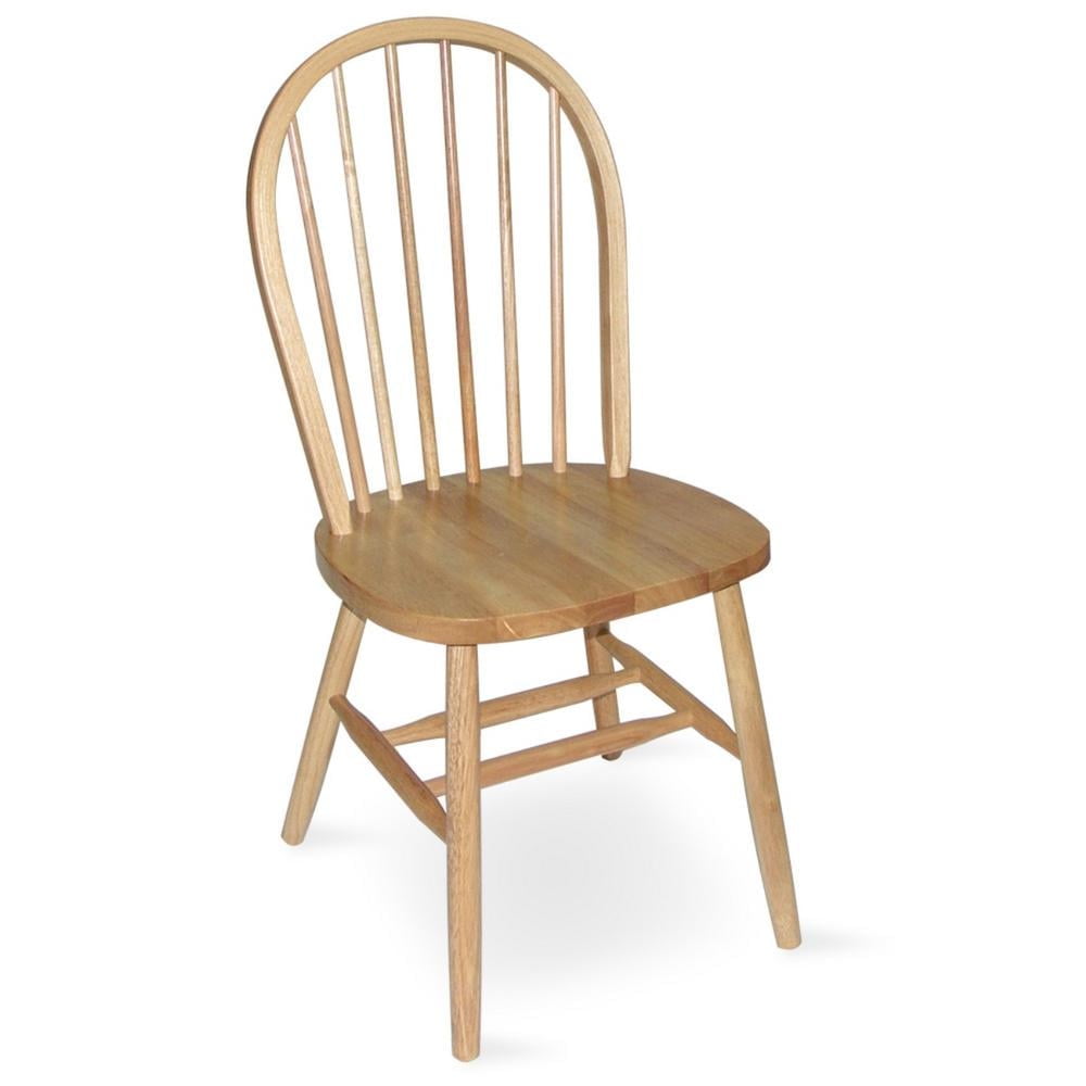 International Concepts Solid Wood Windsor Spindle Back Dining Chair ...
