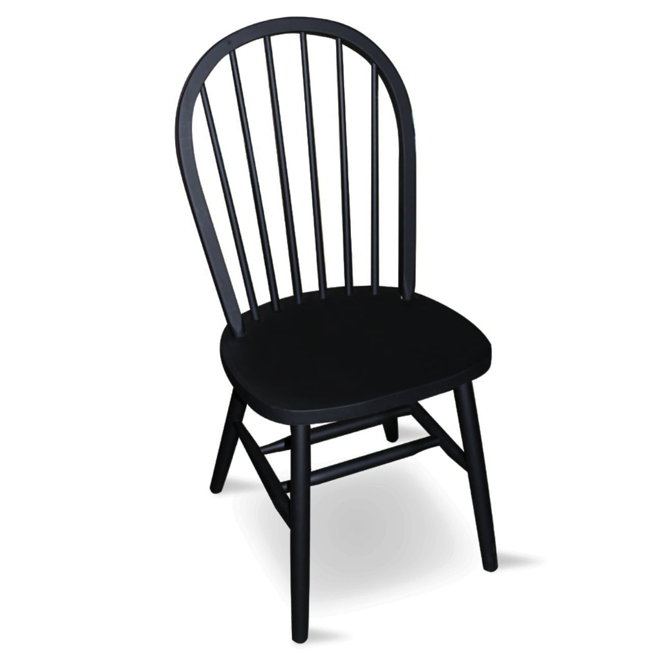 International Concepts Spindle Back Windsor Dining Chair in Black ...