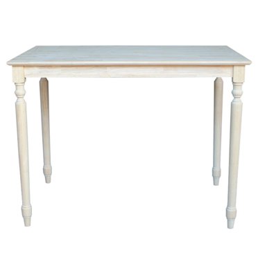 30" x 48" Solid Wood Dining Table in Pecan - Walmart.com