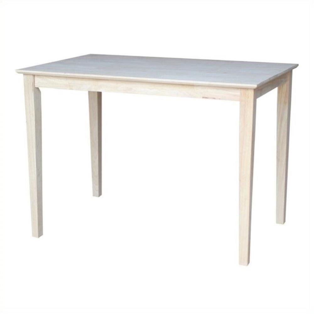 International Concepts Unfinished Grayson Large Counter Height Dining ...