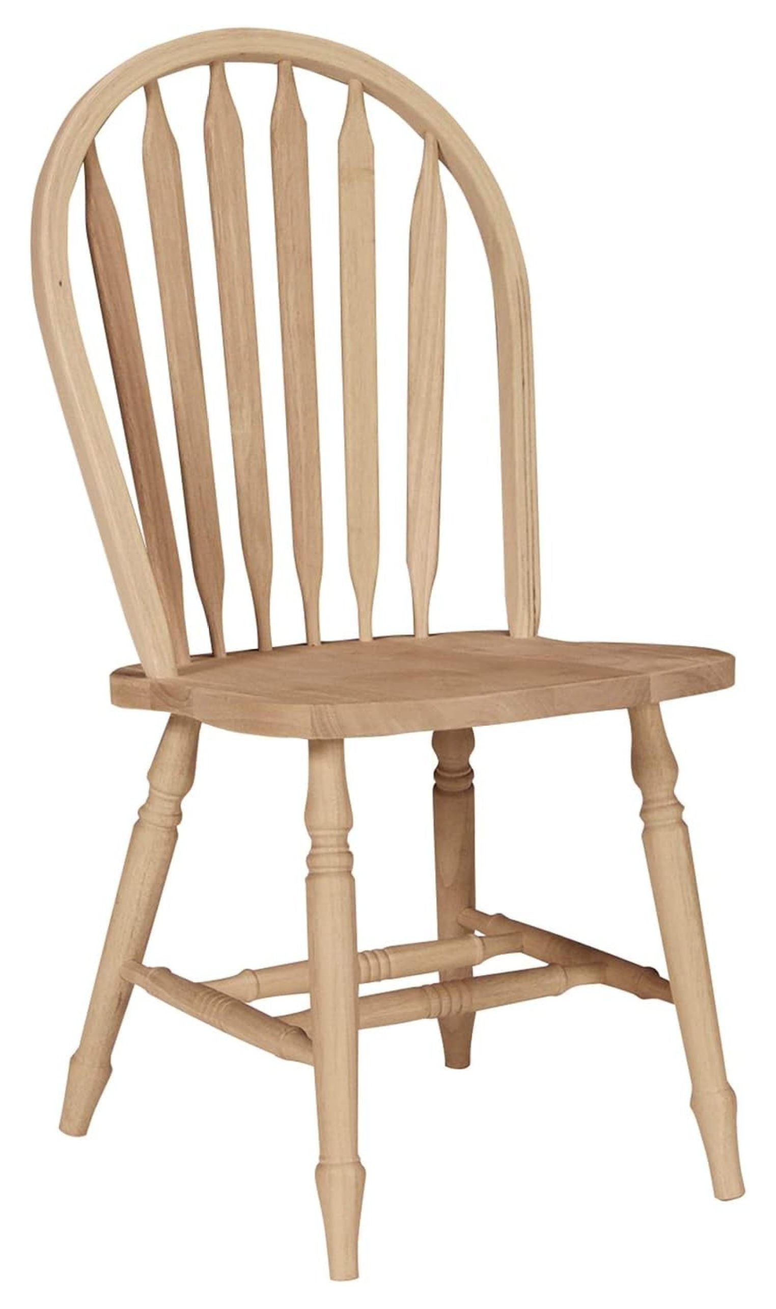 International Concepts Windsor Arrow Back Chair, Unfinished - Walmart.com