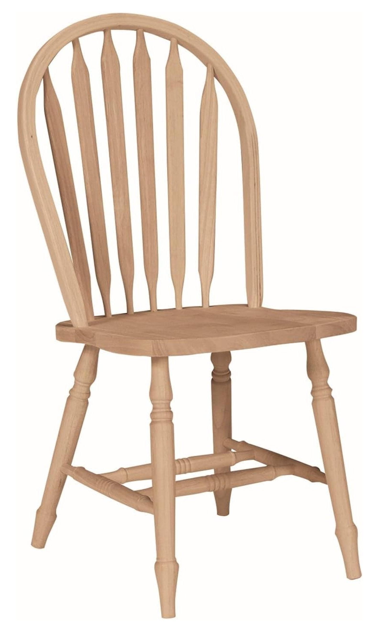 International Concepts Windsor Arrow Back Chair, Unfinished - Walmart.com