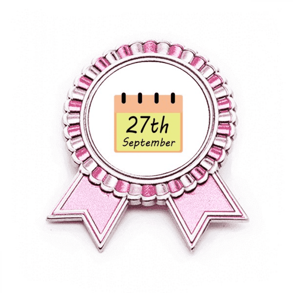 International Day Deaf Rehabilitation Activist Badge Brooch Pin Pink ...