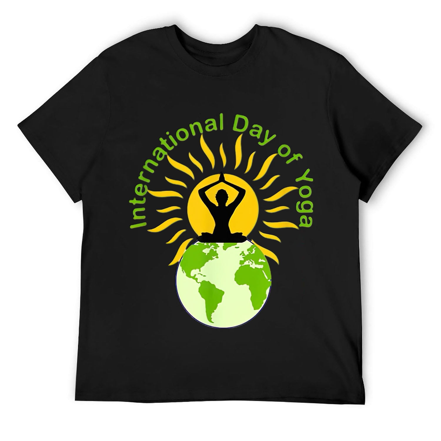International Day of Yoga / World Yoga Day Sun and Earth T-Shirt ...