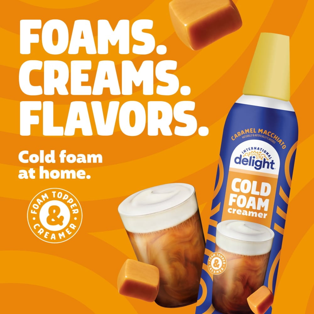 International Delight Caramel Macchiato Cold Foam Creamer Can - Walmart.com