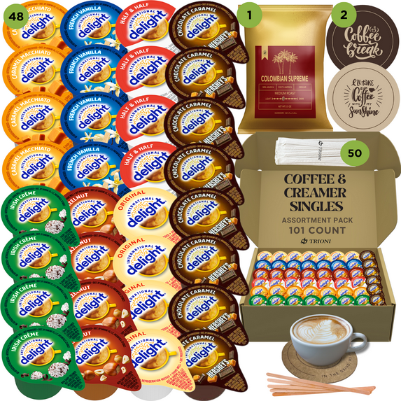 International Delight Coffee Creamer Singles with Colombian Supreme ...