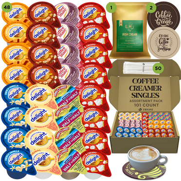 Coffee Creamer Singles Variety Pack Packaged by Vallary, International ...