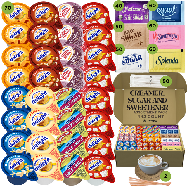 International Delight Coffee Creamer Singles with Sugar and Sweetener ...