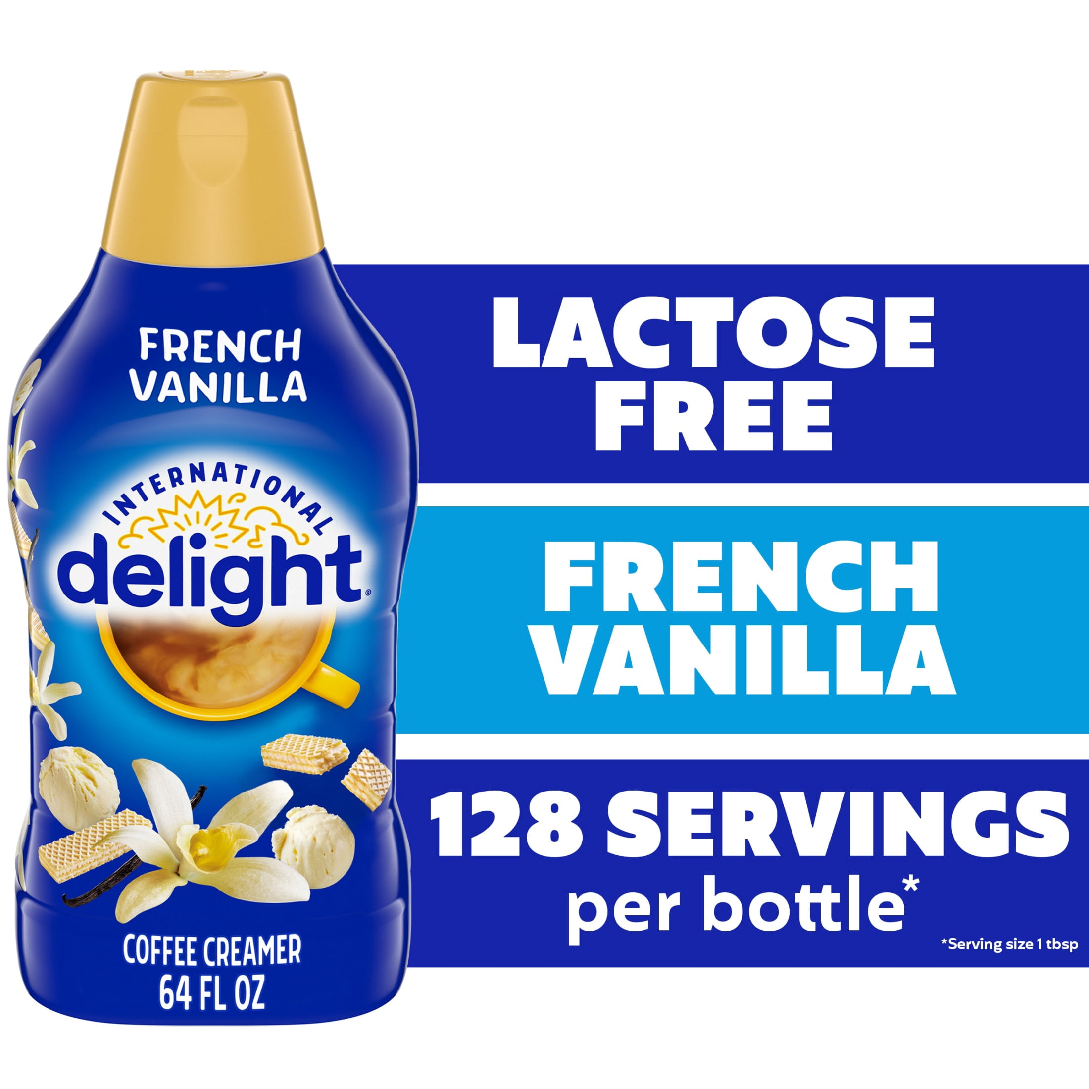 Flavored International Delight French Vanilla Coffee Creamer, 64 fl oz ...