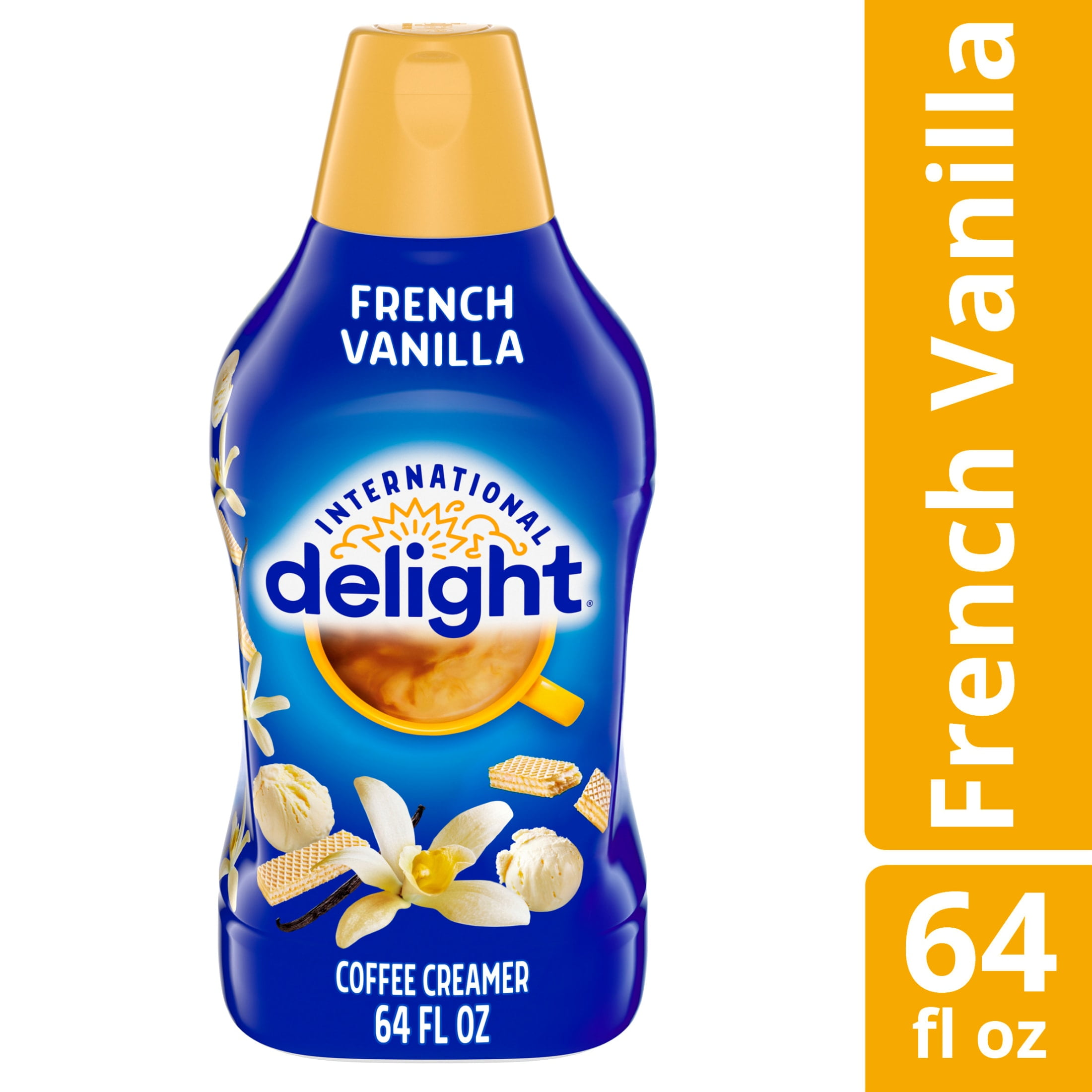 Flavored International Delight French Vanilla Coffee Creamer, 64 fl oz ...