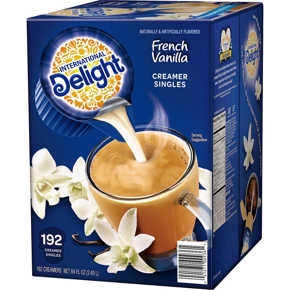International Delight Non-Dairy French Vanilla Coffee Creamer Box, 192 ...