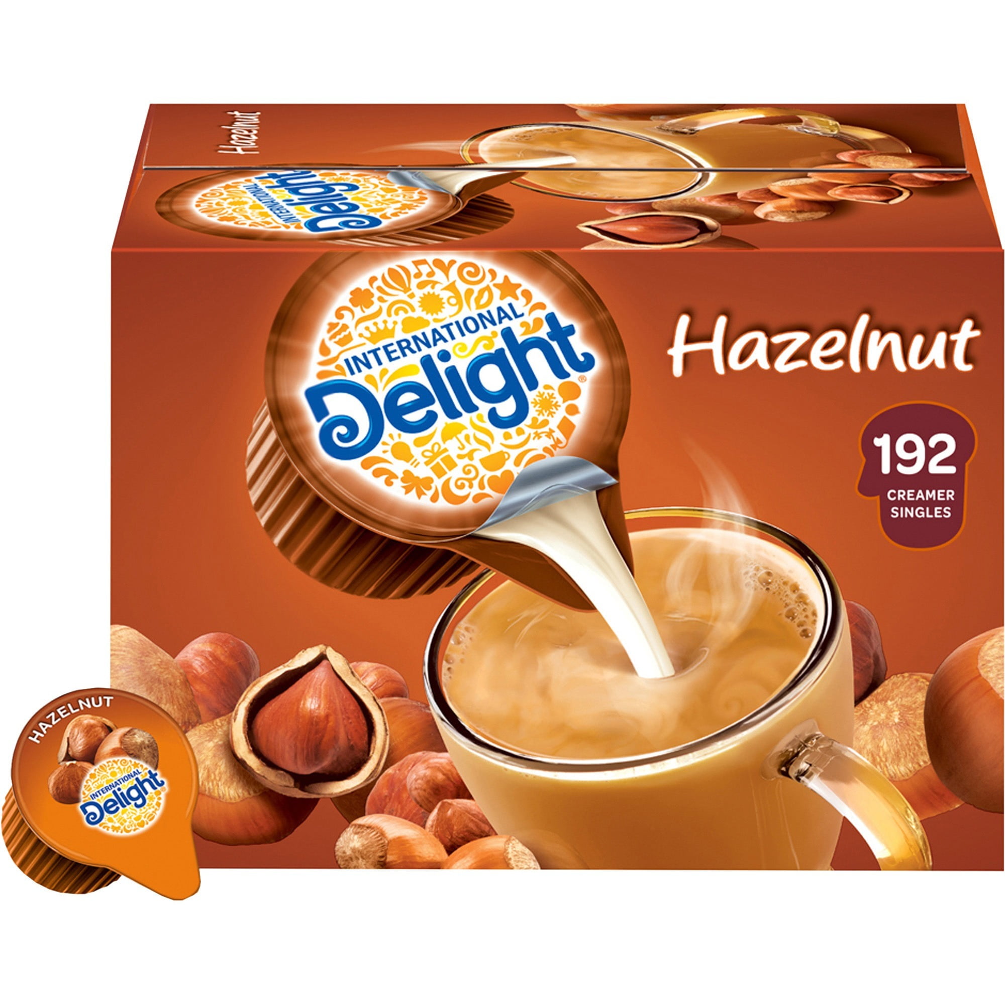 International Delight Hazelnut Creamer Singles - Hazelnut Flavor - 0.50 ...