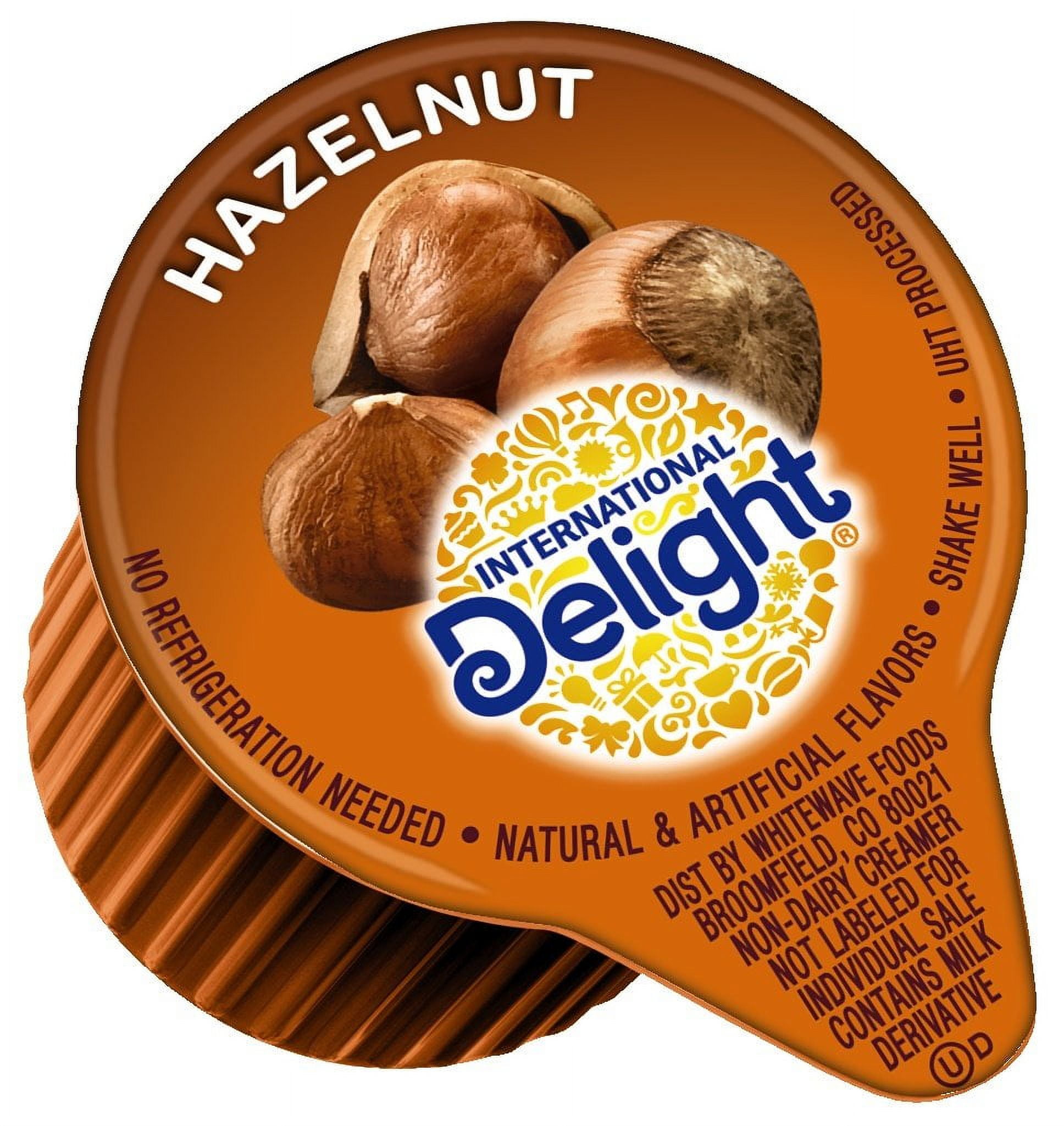 International Delight, Hazelnut, Single-Serve Coffee Creamers, 288 ...