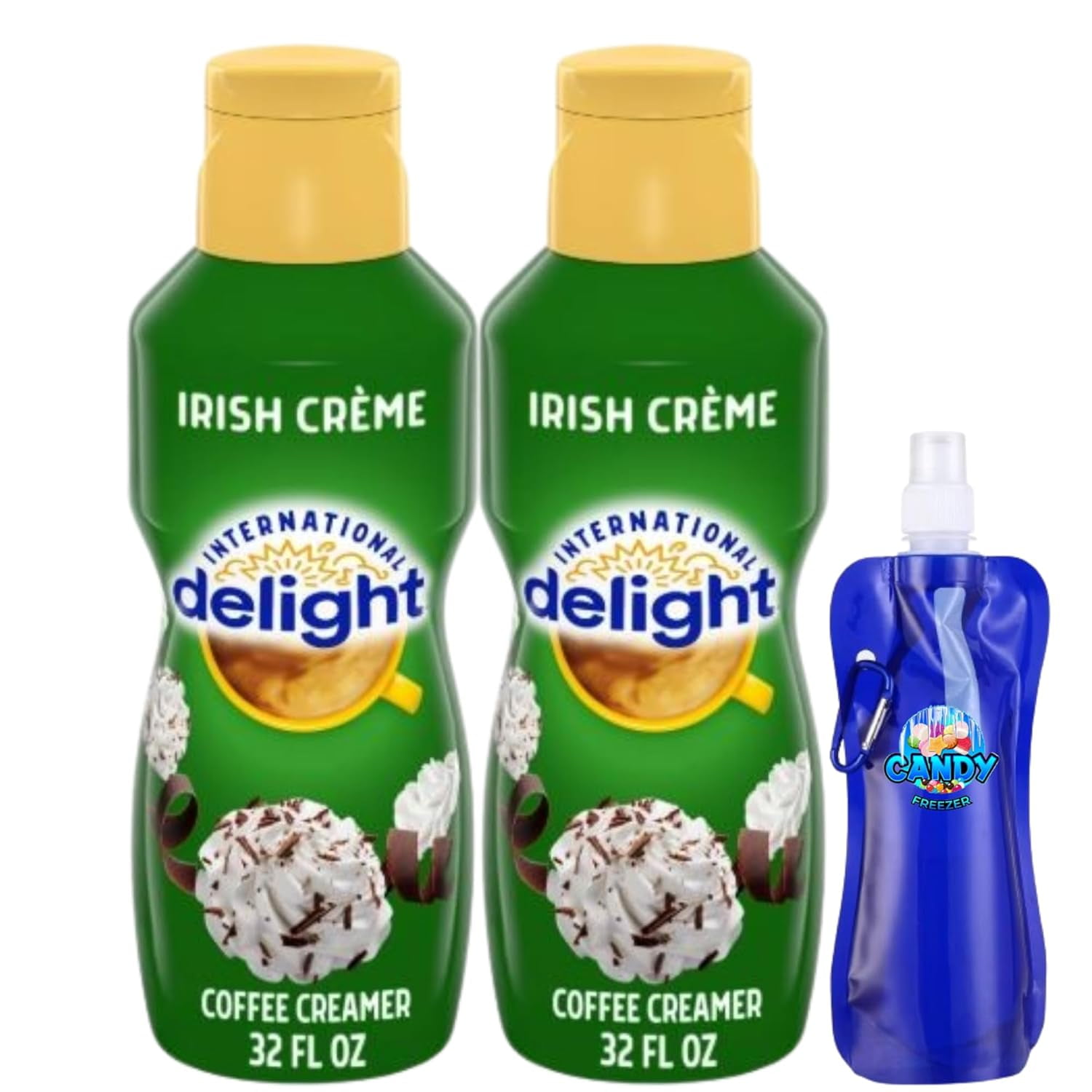 International-Delight Liquid Coffee Creamer.- Two (2) 32 fl oz Bottles ...