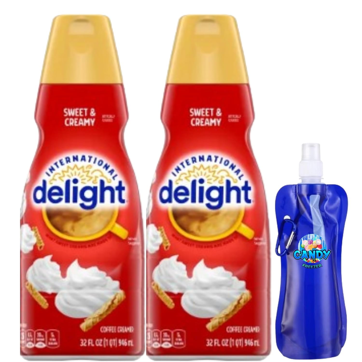 International-Delight Liquid Coffee Creamer Two 32 fl oz. of Creamy ...