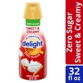 International Delight Zero Sugar Sweet & Creamy Coffee Creamer Bottle ...