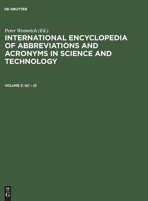 International Encyclopedia of Abbreviations and Acronyms in Science and ...