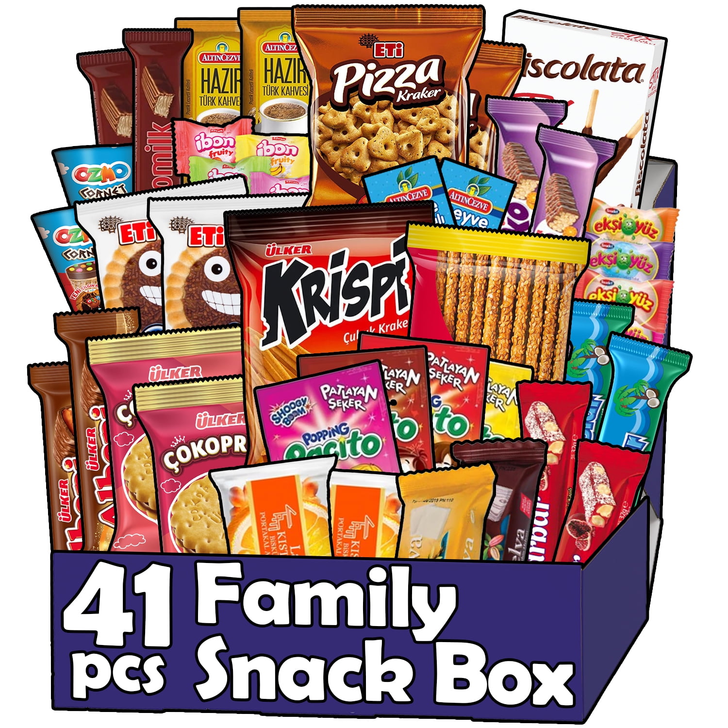 International Exotic Snack Box, 41 Count - Turkish Sour, Sweet, and ...