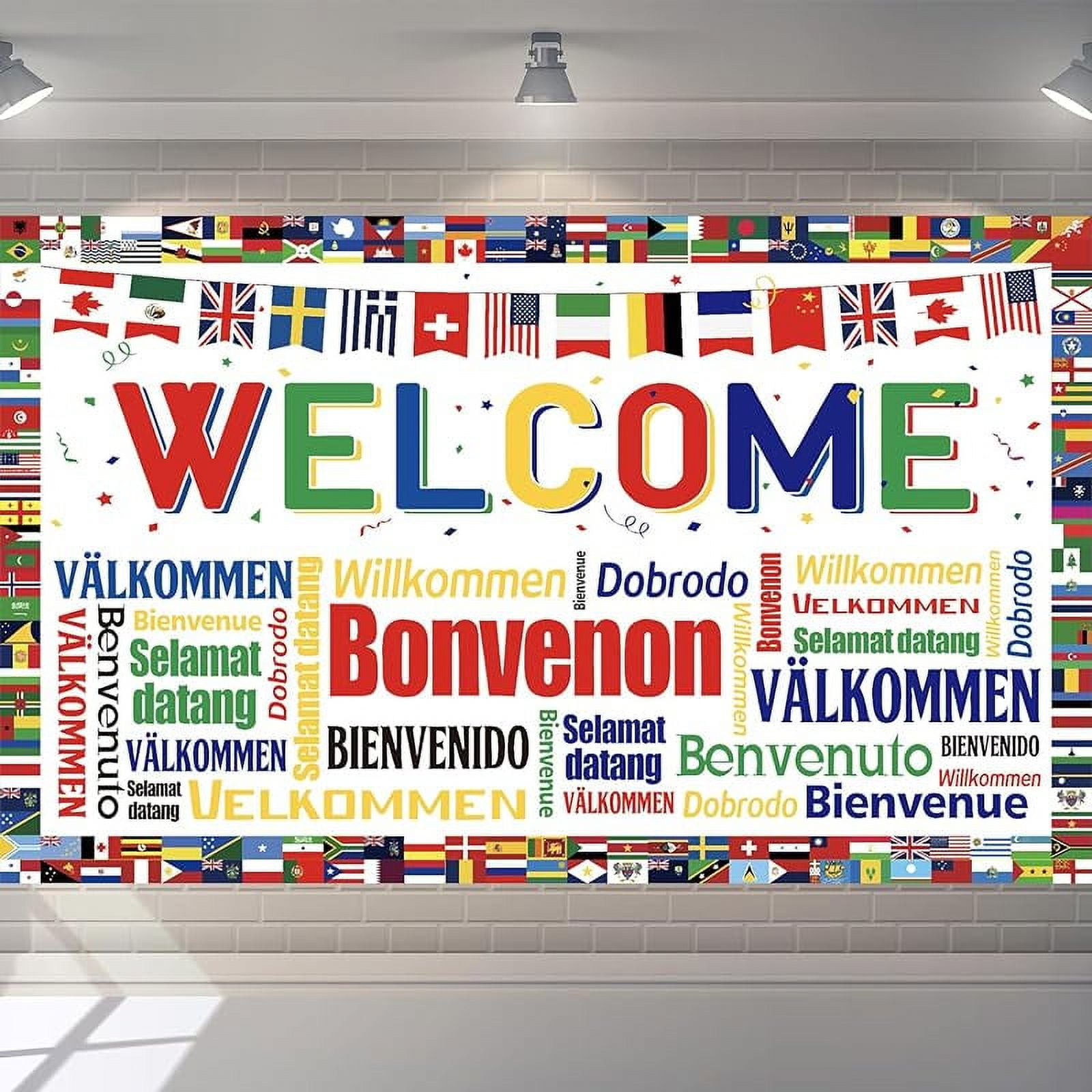 International Flags Decorations Welcome Banner World Flags 2024 Country ...