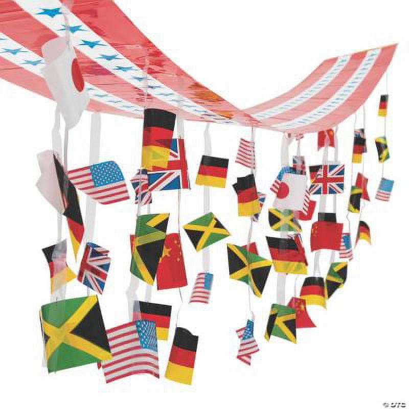 International Games Flags Ceiling Decoration, Party, Party Decor, 1 ...