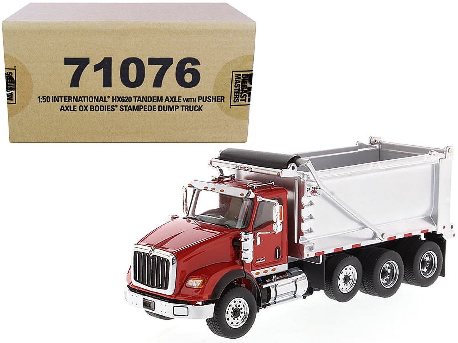 International HX620 Tandem Axle with Pusher Axle OX Stampede Dump Truck ...