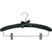 The Great American Hanger Company Black Wavy Combo Hanger with ...