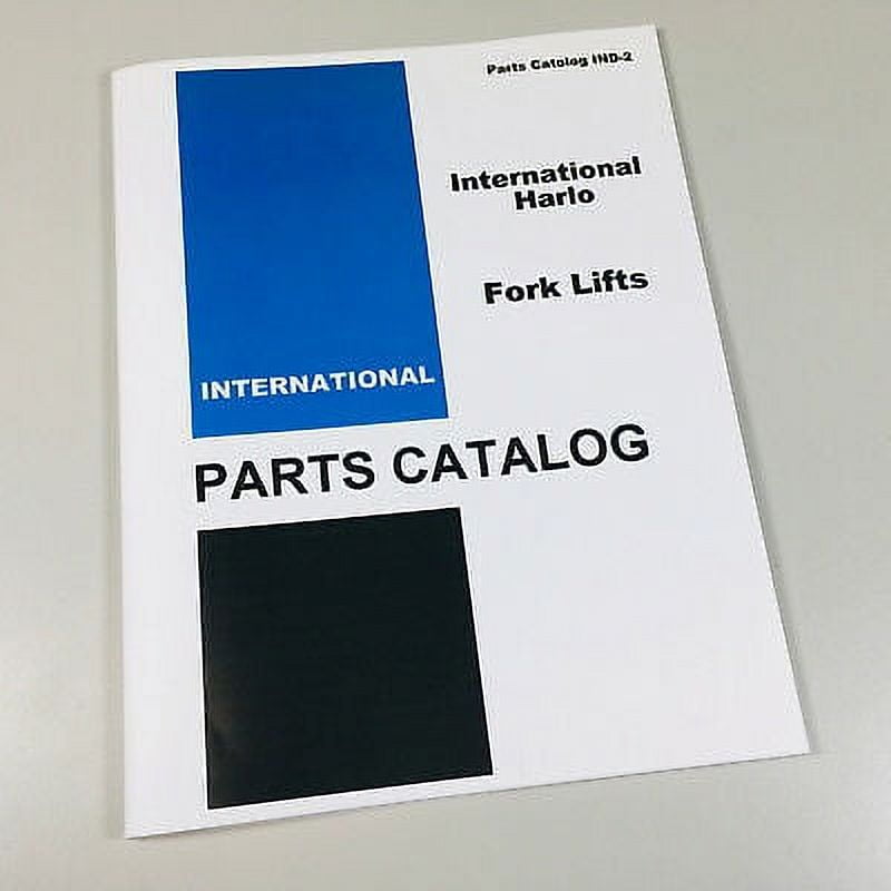 International Harlo R-5612 R-5614 Ul-25 Forklift Parts Manual Catalog ...