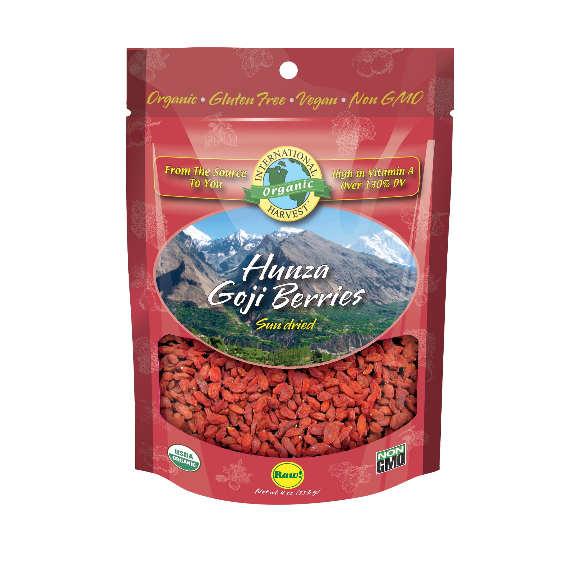 International Harvest Hunza Goji Berries Mix, 4 Oz - Walmart.com