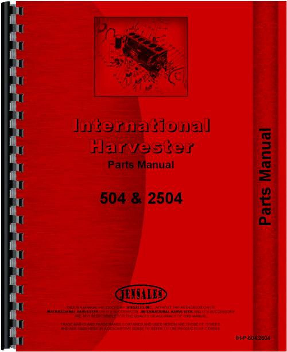 International Harvester 2504 Industrial Tractor Parts Manual - Walmart.com