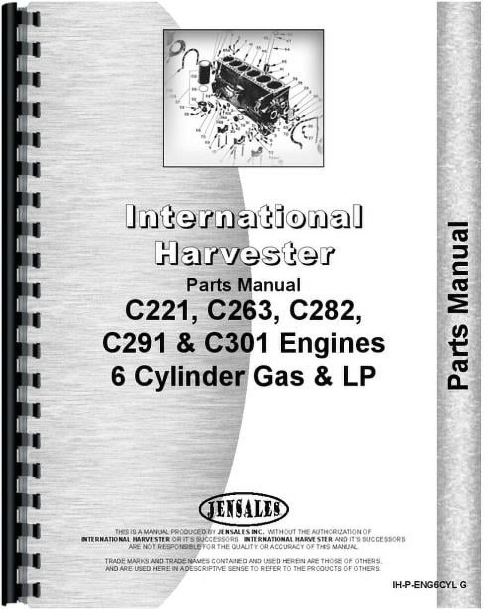 International Harvester C282 Engine Parts Manual - Walmart.com