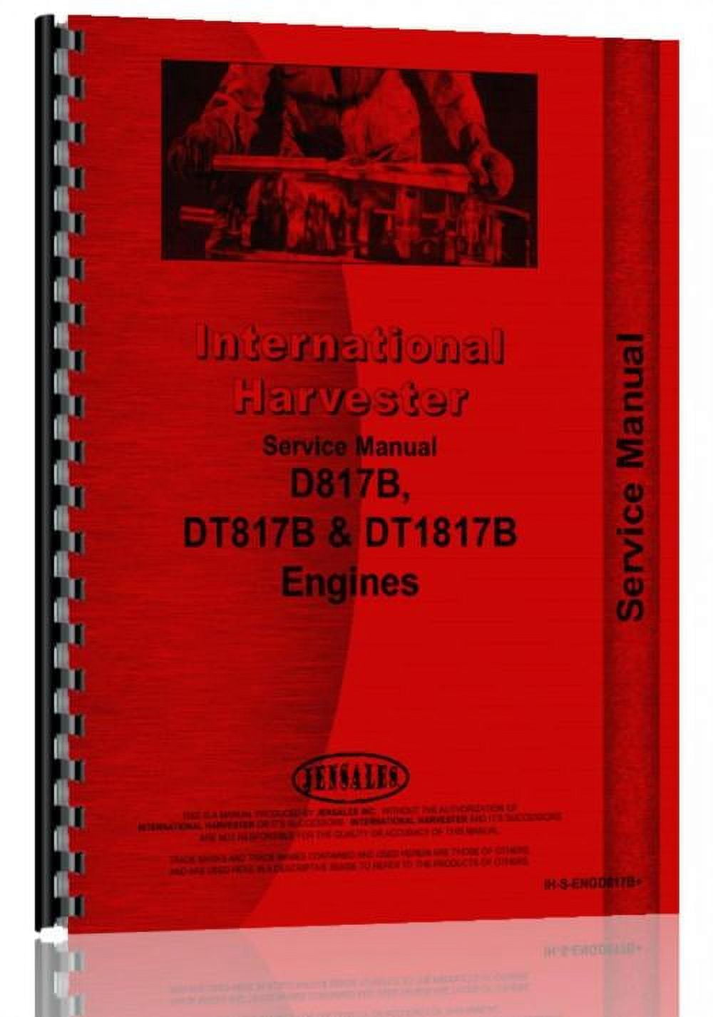 International Harvester DT817B Engine Service Manual - Walmart.com
