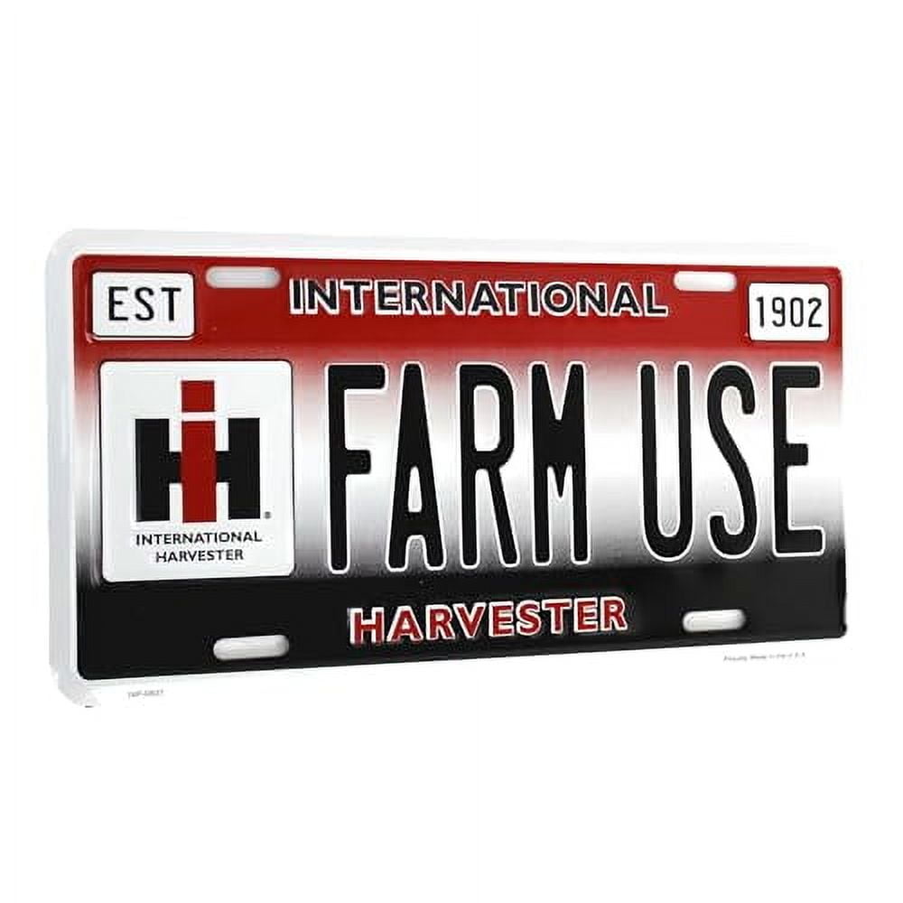 International Harvester Farm Use Embossed Metal License Plate 16208 ...