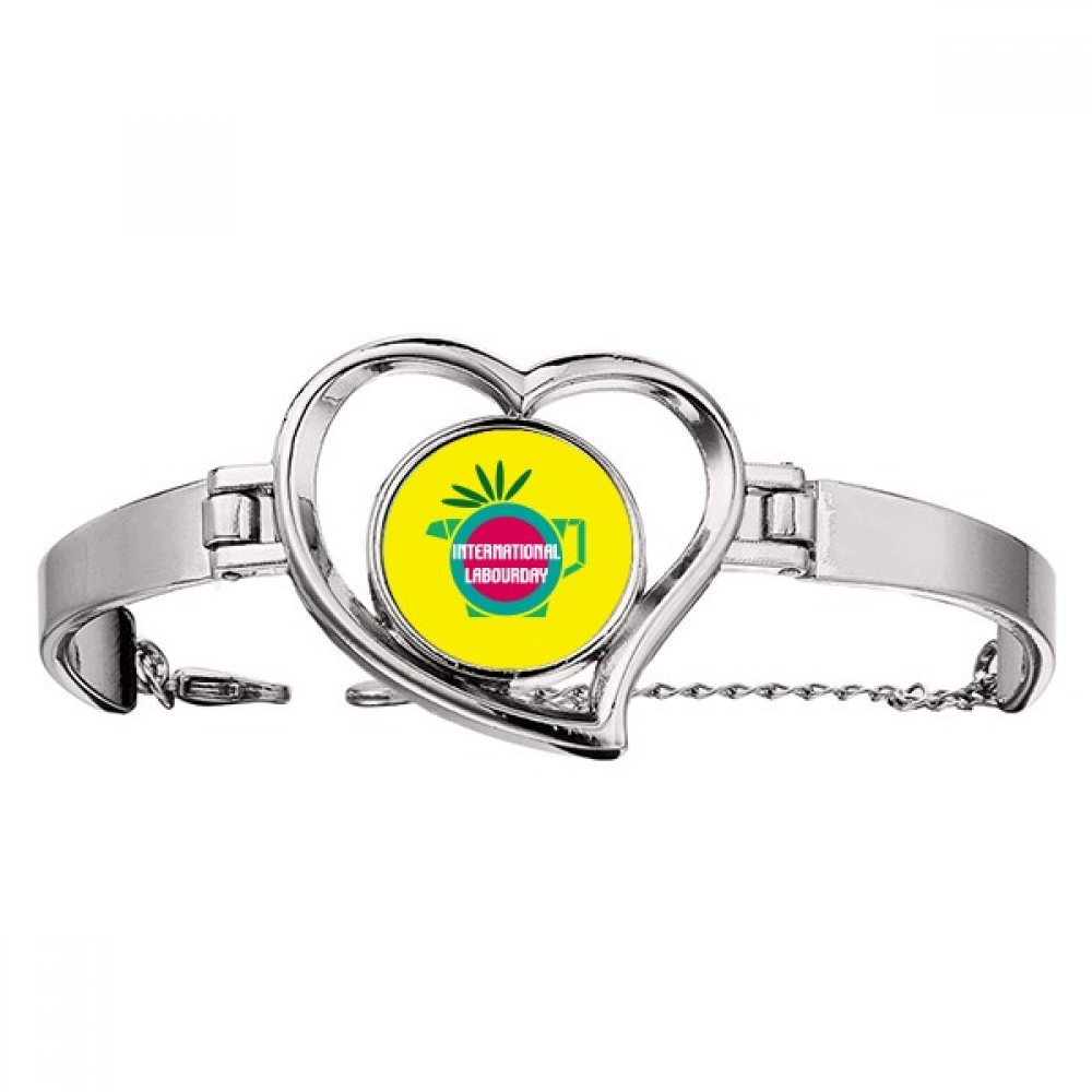 International Labour Day Art Deco Fashion Bracelet Heart Jewelry Wire ...