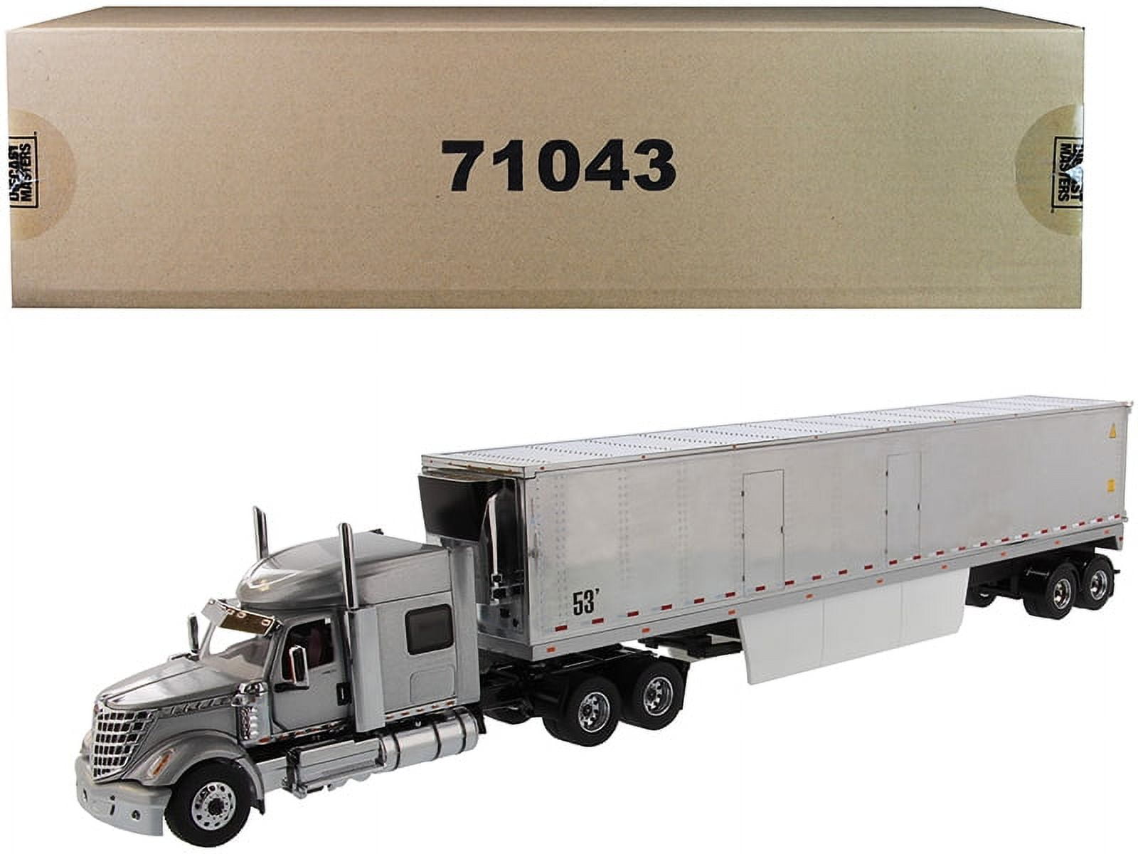 International LoneStar Sleeper Cab Silver with 53' Reefer Refrigerated ...