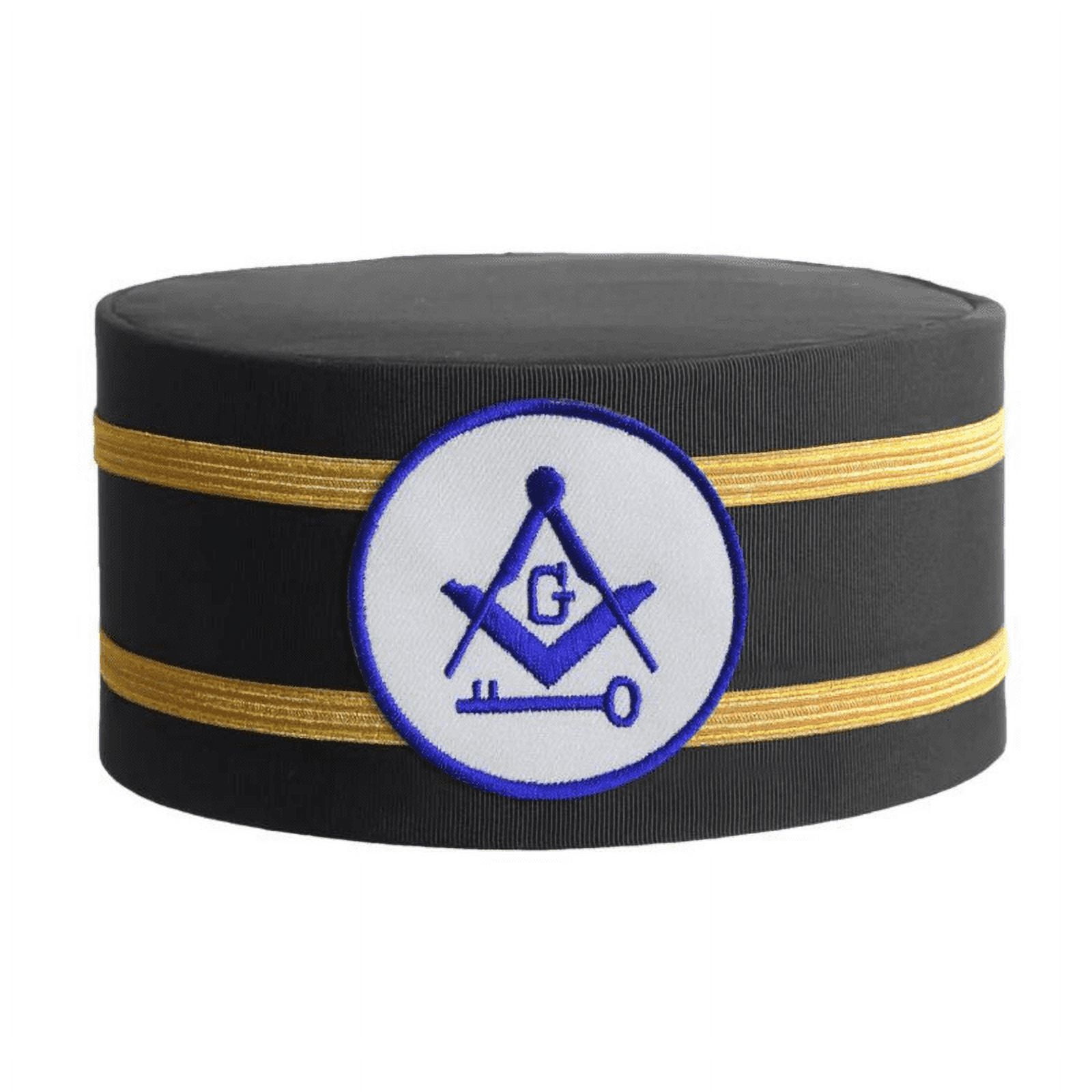 International Masons Crown Cap - Black Rayon with White & Blue Master ...