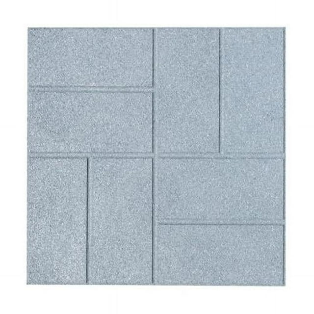International Mulch Rubberific 16 in. Grey Dualside Decorative Stone ...