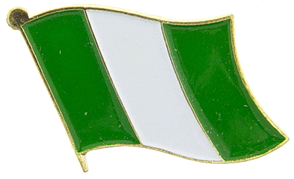 International "NIGERIA" Waving Flag Pin - Officially Licensed Originals ...