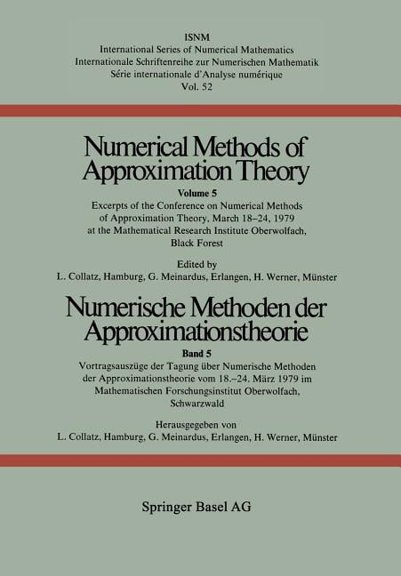 International Numerical Mathematics Numerische Methoden Der ...