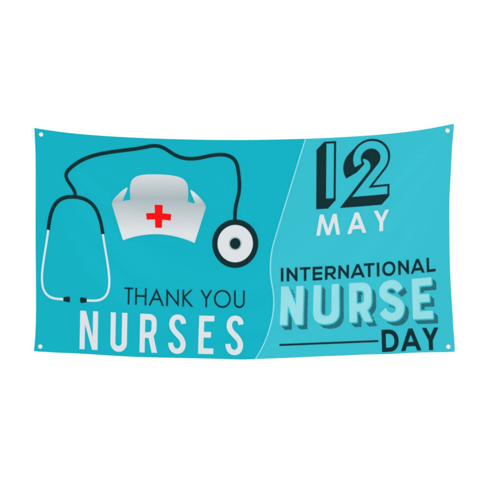 International Nurse Day Banner Backdrop Porch Sign 35 x 70 Inches ...