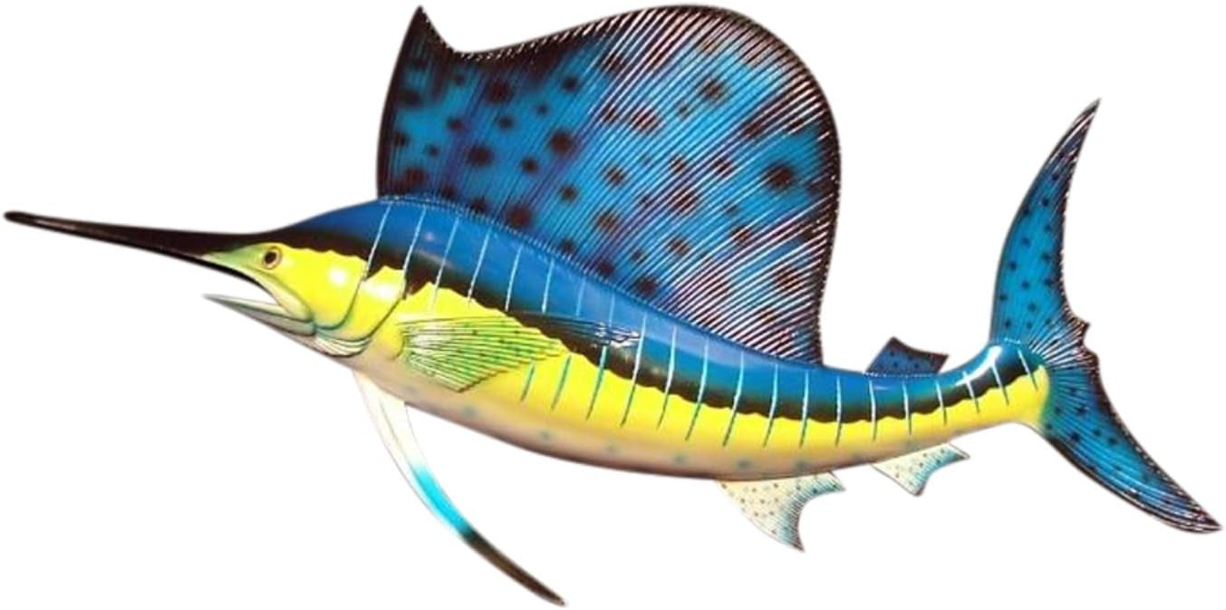 International Ocean Sailfish Salt Water Fishing Replica Wall Mount ...
