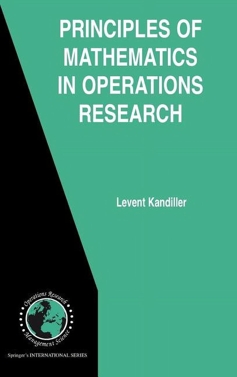International Operations Research & Mana Principles of Mathematics in ...