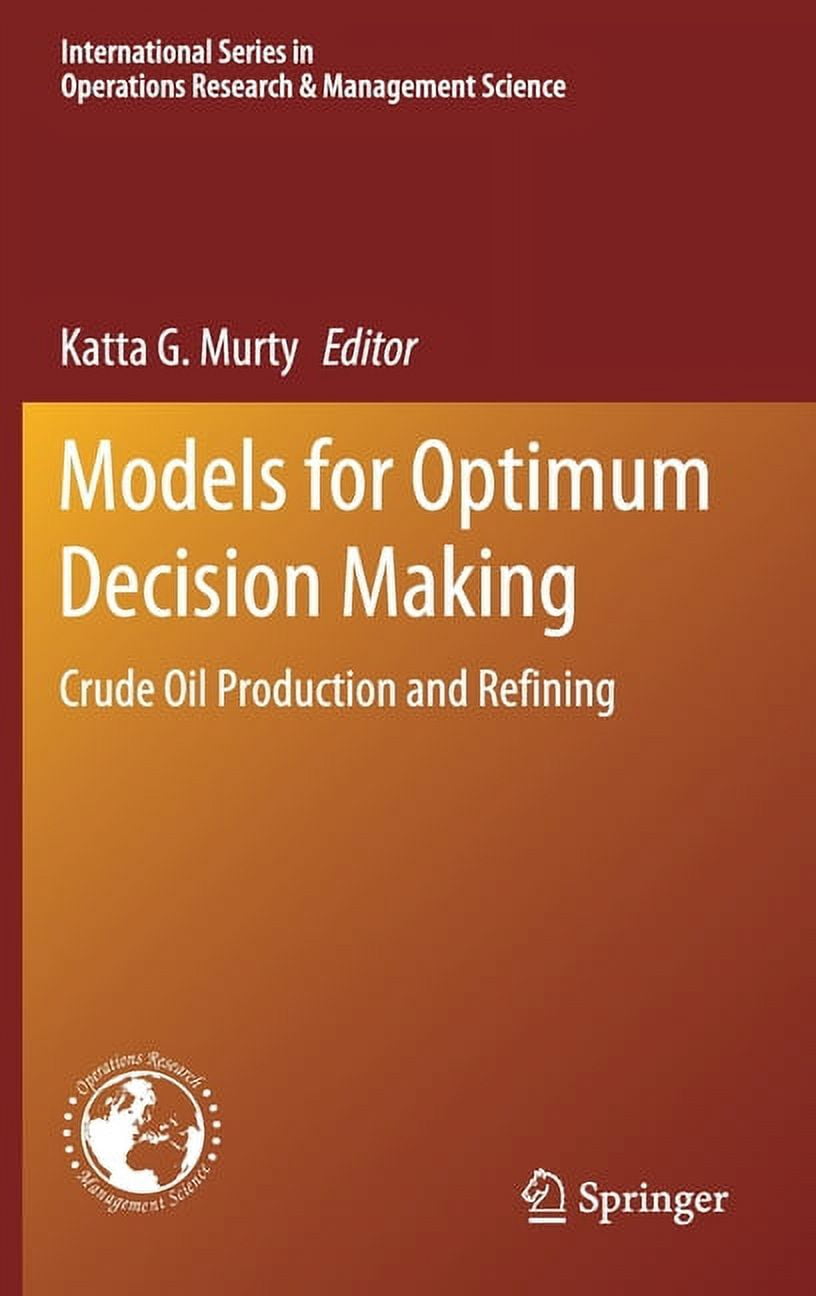 International Operations Research & Models for Optimum Decision Making ...