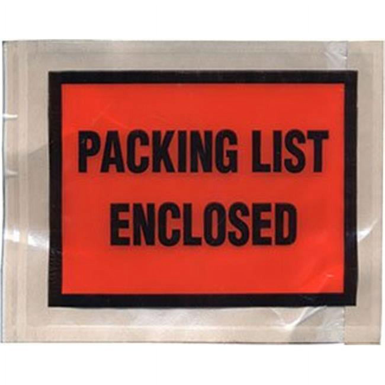 International Plastics 4.5 x 5.5 in. Full Face Invoice Enclosed Packing ...