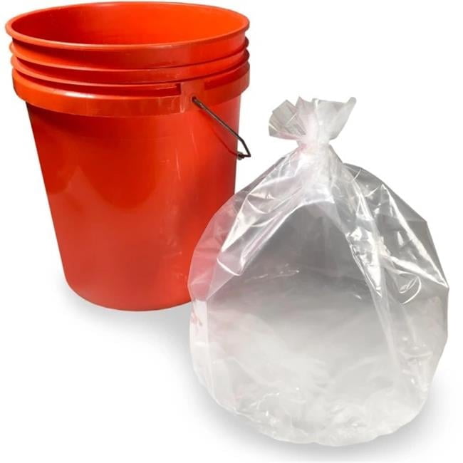 International Plastics DLRB20 19 x 15 in. 5 gal 4 Mil Round Bottom Pail ...