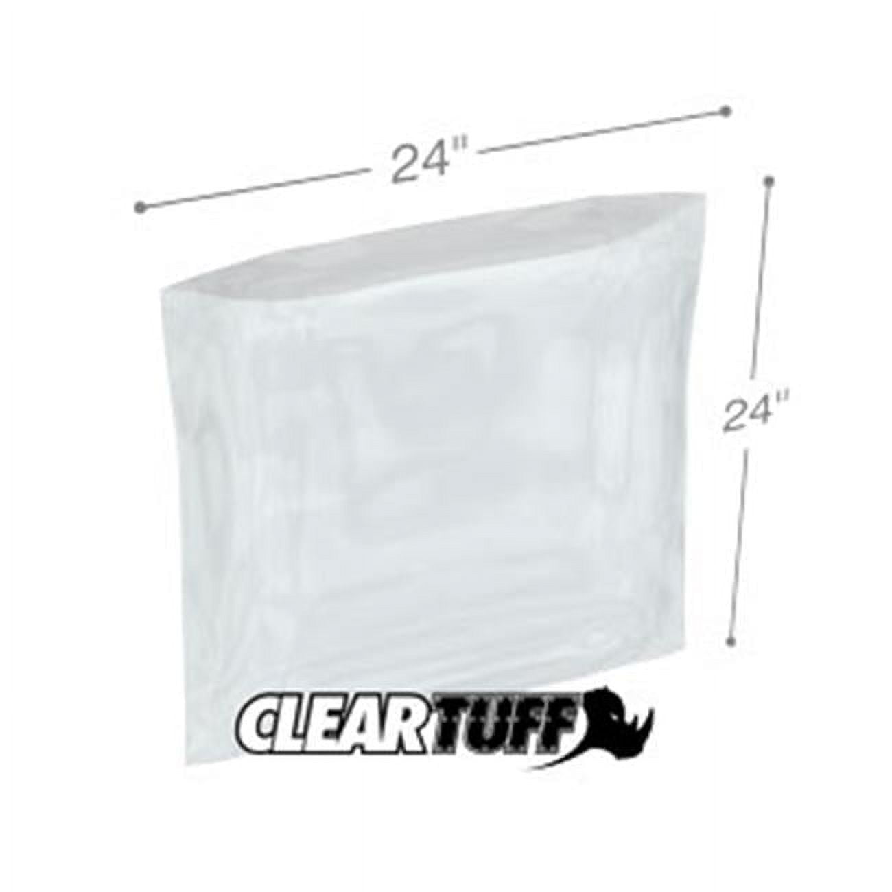 International Plastics PB42424 24 x 24 in. Clear Poly Bags, 0.004 Gauge ...